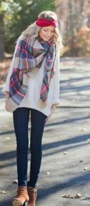 Accessories | Multicolor Plaid Blanket Scarf | Poshmark